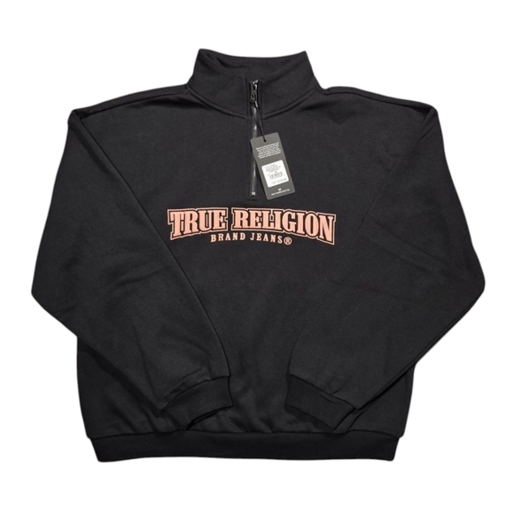 True Religion | Sweaters | True Religion Black Mens Sweatshirt | Poshmark